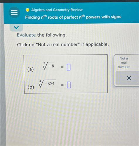 Solved Algebra And Geometry ReviewFinding Nth Roots Of Chegg