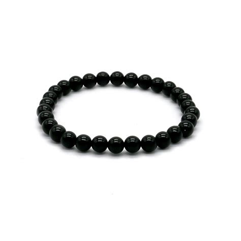 Onyx Crystal Bracelet 6mm Beaded Bracelet Soul Sticks