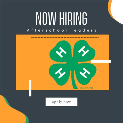 Ncc 4 H Afterschool Is Now Hiring New Castle County 4 H Newsletter
