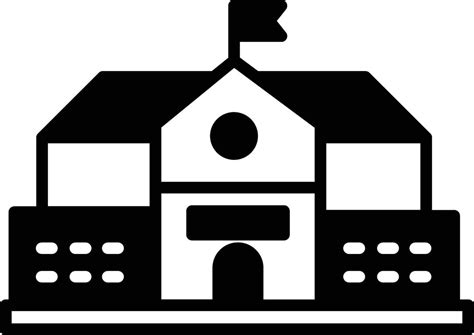 Academy Building Glyph And Line Vector Illustration 42073144 Vector Art