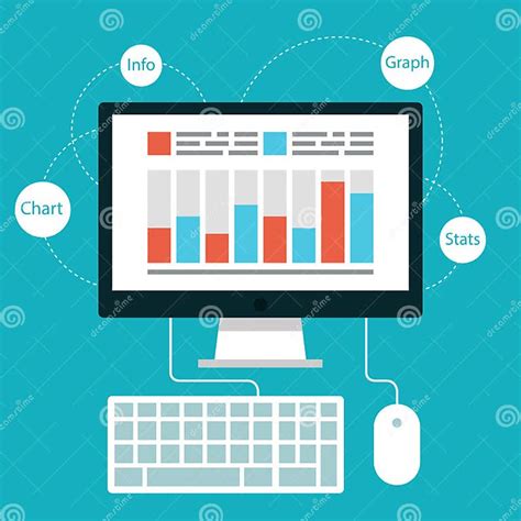 Set Of Flat Design Concept Icons For Seo Stock Vector Illustration Of