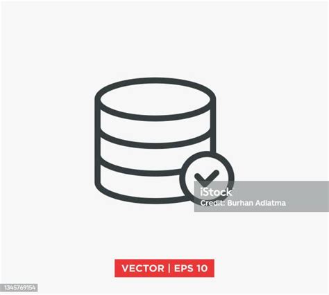 데이터베이스 서버 아이콘 벡터 일러스트 디자인 편집 가능한 Res 가능 Eps 10 깊은에 대한 스톡 벡터 아트 및 기타 이미지 깊은 날기 날씬한 Istock