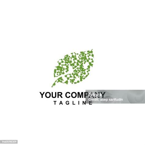 Green Leaf Cell Logo And Vector Icon Stock Illustration Download