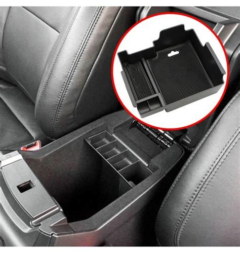 포드 익스플로러 2011 2017 2019 콘솔 트레이 케이스 팔레트 보관 컨테이너에 대한 자동차 중앙 팔걸이 티몬