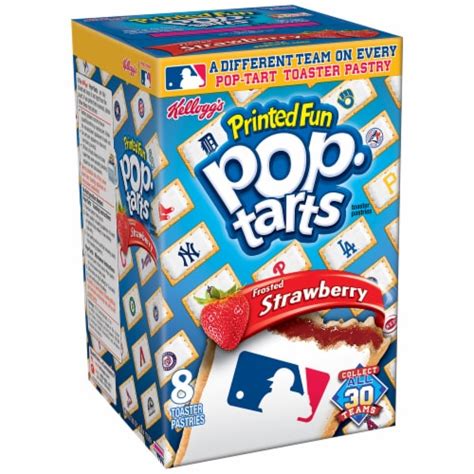 Pop Tarts Printed Fun Mlb Frosted Strawberry Toaster Pastries 8 Ct 182 Oz Kroger