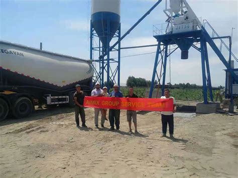 Instalación De Planta De Concreto En Uzbekistán AIMIX Grupo