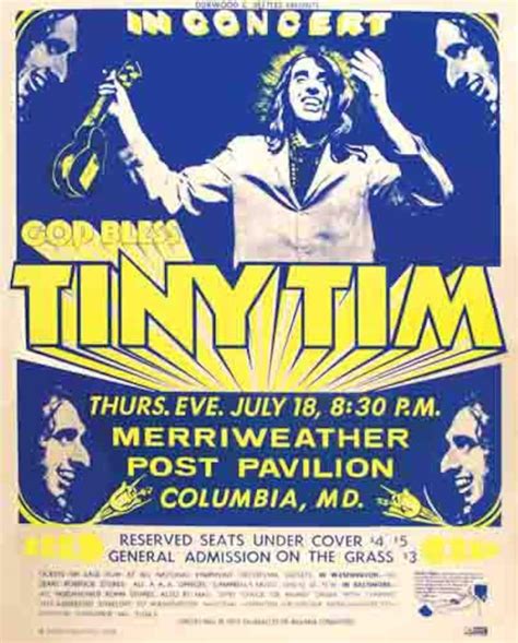 Vintage Tiny Tim Concert Poster Digital Art Print Retro Etsy