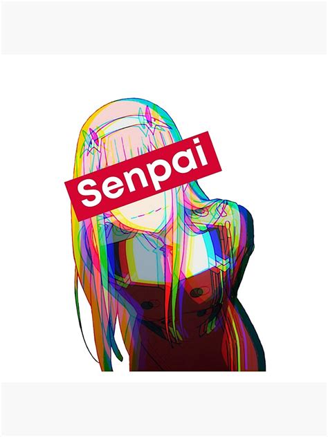 Senpai Zero Two Darling In The Franxx Canvas Print For Sale By Coolsenpai Redbubble