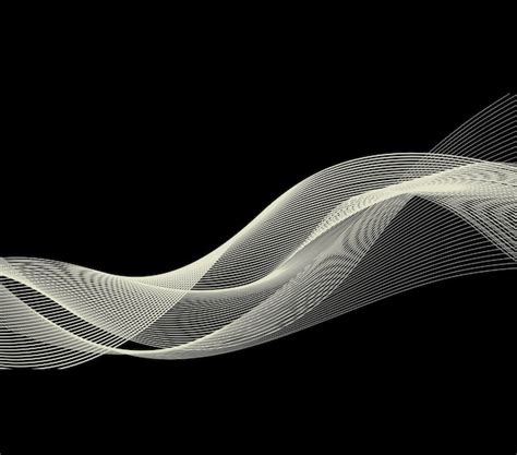 Premium Photo Stylized Wave Background Design Of Lines A Wave Digital Equalizer Frequency 3d