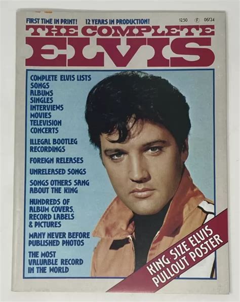Elvis Presley 1977 The Complete Elvis Magazine W Poster Memorial Death
