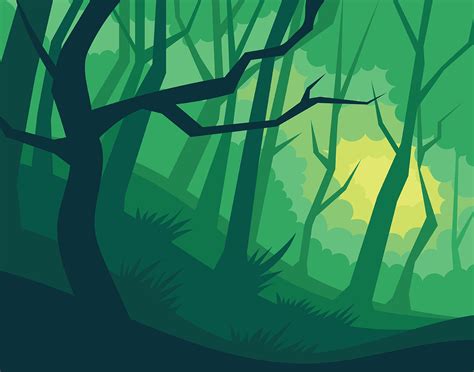 Ilustración Abstracta Del Bosque 181290 Vector En Vecteezy