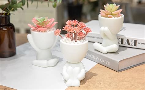 Heyo Yepy 3pcs Cute Artificial Plant Office Decor For Women