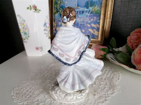 Винтаж: Coalport редкая статуэтка Visiting Day фарфор Англия недочет ...
