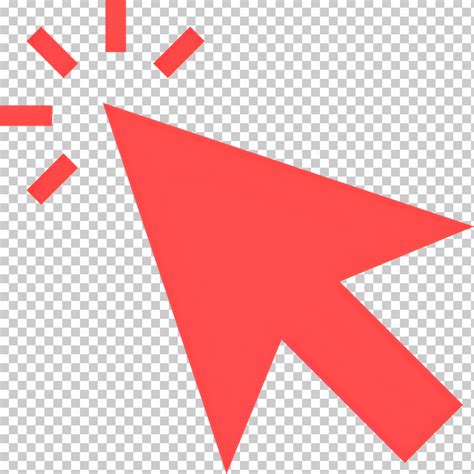 Mouse Arrow Bright Red Arrow Cursor For Digital Use Png Clipart