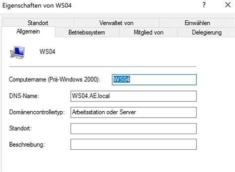 Active Directory Computer Dns Name Fehlt Sicherheitsdatenbank Auf