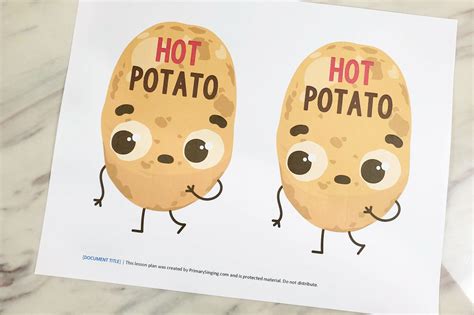 Hot Potato Review Game Primary Singing
