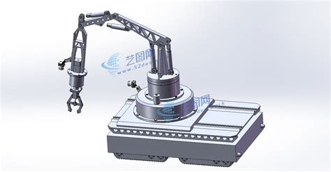 移动式智能机械手结构设计含cad图纸 Solidworks21三维模型 说明书｜c24493 艺图网