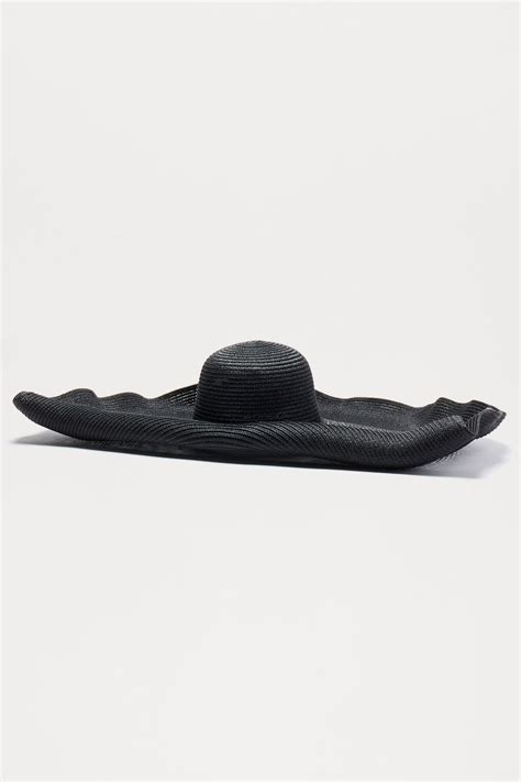 So Extra Oversized Floppy Hat Black Fashion Nova