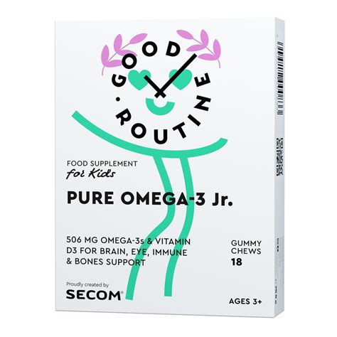 Pure Omega 3 Jr Good Routine 18 Jeleuri Secom Farmacia Tei Online