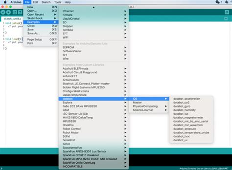 Databot Basic Training Arduino IDE Databot