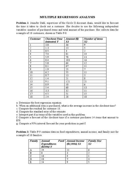 hw multiple regression analysis pdf regression analysis errors