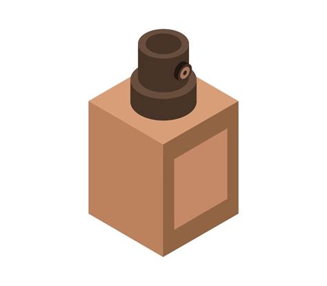 Bouteille Cosmétique Isométrique Vecteur Gratuite
