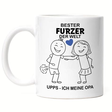 Best Farter In The World Oops I My Grandpa Mug White Grandfather Fart