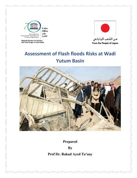 Pdf Assessment Of Flash Floods Risks At Wadi Yutum Basin Corrected