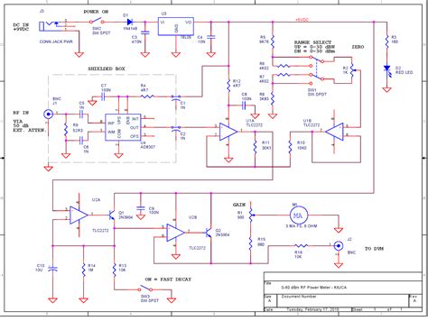 Rf Power Meter Schematic N Hay Zs Rsh Rf Power Meter
