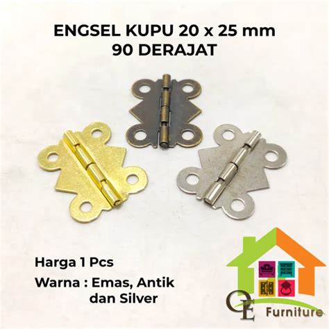 Engsel Kupu Mini 90 Derajat 20 X 25 Mm Engsel Kotak Kupu Antik Omah