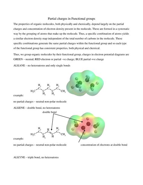 Partial Charge Lecture Notes Partial Charges In Functional Groups