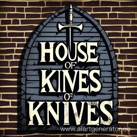 House Of Knives Intense Rock Album Cover Art Ai Art Generator