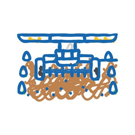 Weeding Robot Harvests Icon Doodle Illustration Stock Illustration Weeding Robot Harvests Icon Doodle Illustration Stock Illustration