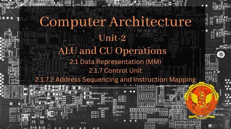 2172 Address Sequencing And Instruction Mapping Unit 2 It402 Computer Architecture Rgpv