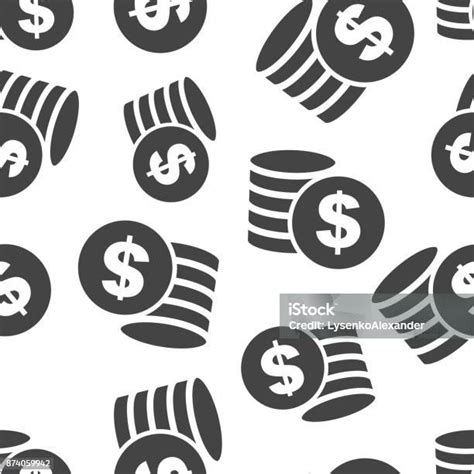 錢硬幣美元無縫模式背景圖示業務平面向量圖錢幣符號圖案向量圖形及更多互聯網圖片 互聯網 交易員 付錢 Istock