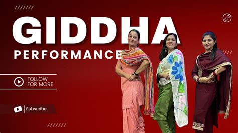 Giddha Performance Boliyan Punjabi Folk Dance Kudratian