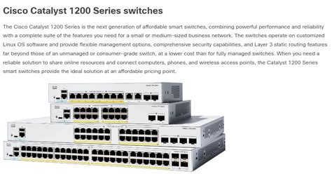 מתג סיסקו 8 מבואות מנוהל מתאים לארון 19 אינץ Cisco C1200 8t D Catalyst