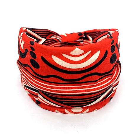 1pc African Headbands For Women Wide Knotted Headband Turban Elastic