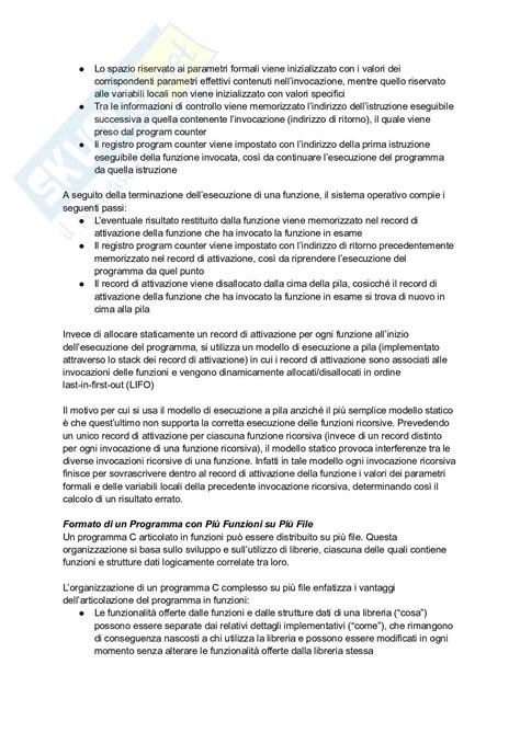 Programmazione Procedurale Appunti Completi