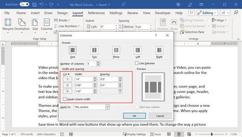 How To Add And Format Columns In Microsoft Word Make Tech Easier