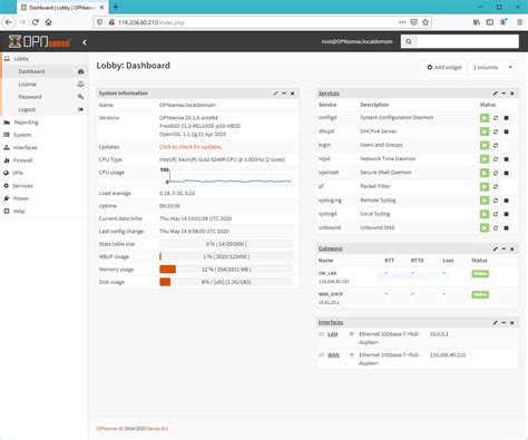 Install OPNsense Firew RACKCORP