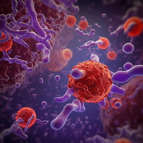 Premium Ai Image Human Cell Microscope