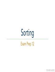 Sorting Algorithms Insertion Selection Merge Quicksort Heap