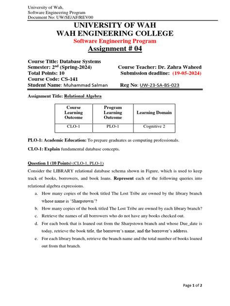 Db Assignment 04 Se 2 Pdf
