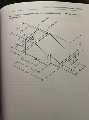 Answered P Create An Orthographic Projection Of The Following