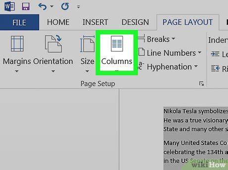 How To Make Two Columns In Word Steps With Pictures Wikihow