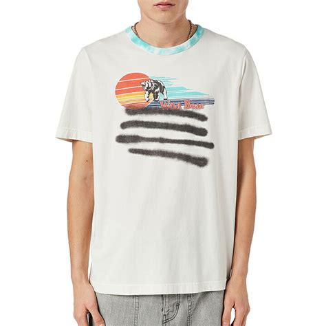 【楽天市場】 Diesel ディーゼル メンズ グラフィックプリント コットン 半袖tシャツ カットソー【t Just C1】【サイズl】【1
