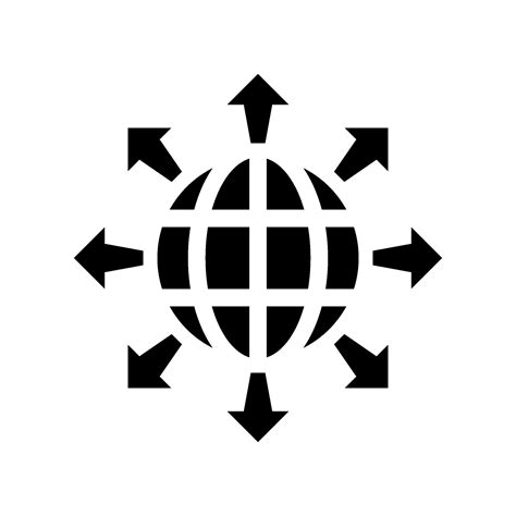 Global Network Icon Vector Symbol Design Illustration Vector Art At Vecteezy