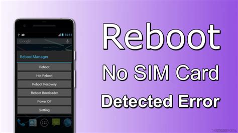 Android No SIM Card Detected ERROR Fixed TheAndroidPortal