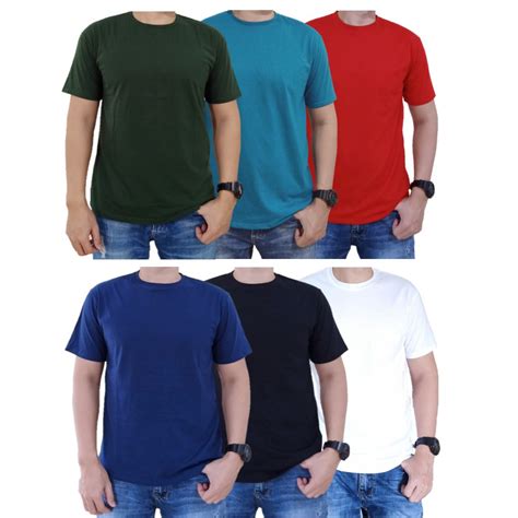 Kaos Polos Pria Cotton Combed 30s Lazada Indonesia